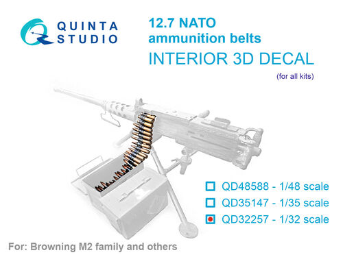 Quinta Studio QD32257 NATO 12.7 ammunition belts (All kits)