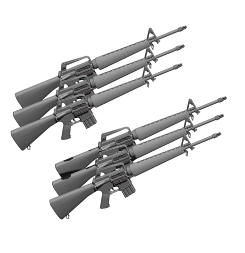 H3MODELS 35014 M16A1 Vietnam Version (6 pcs)