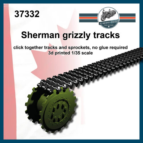 FC ModelTrend 37332 Sherman M4 Grizzly - Tracks (3D-printed)