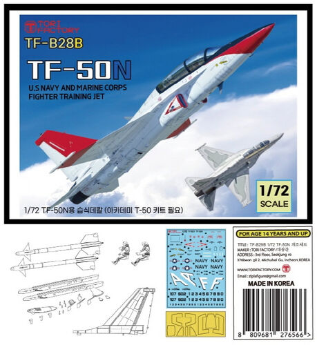 Tori Factory TF-B29B TF-50N U.S. Navy And Marine Corps Fighter Training Jet Decal Set