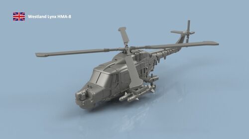 L'Arsenal 2.0 3D400537DEP Westland Lynx HMA-8 unfolded blades - 3D printing (4 helicopters)