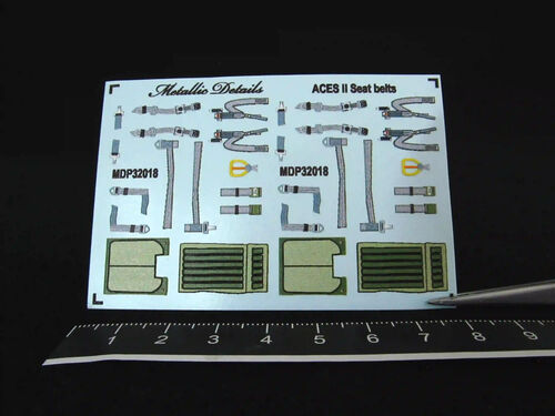 Metallic Details P32018 ACES II - Seat belts (3D-Printed)