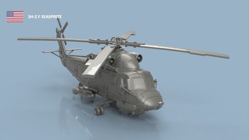 L'Arsenal 2.0 3D200555DEP Kaman SH-2 F Seasprite unfolded blades - 3D printing (1 helicopter)