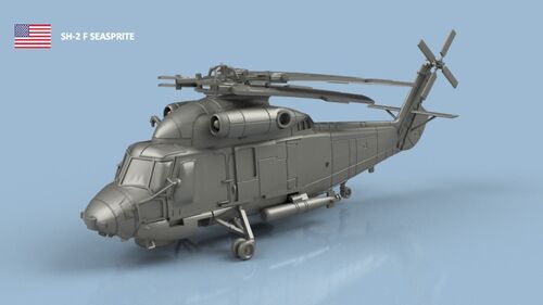 L'Arsenal 2.0 3D200555PL Kaman SH-2 F Seasprite folded blades - 3D printing (1 helicopter)