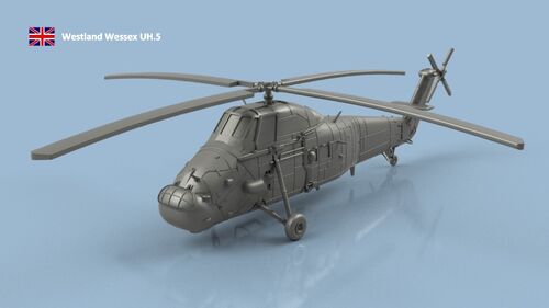 L'Arsenal 2.0 3D350552DEP Westland Wessex UH.5 unfolded blades - 3D printing (4 helicopters)