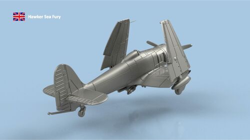L'Arsenal 2.0 3D200519 Hawker Sea Fury folded wings - 3D printing (1 plane)