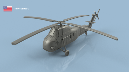 L'Arsenal 2.0 3D200521DEP Sikorsky HSS-1 unfolded blades - 3D printing (1 helicopter)
