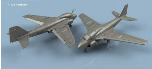 L'Arsenal 2.0 3D200170 Grumman A-6 A Intruder unfolded wings - 3D printing (1 plane)