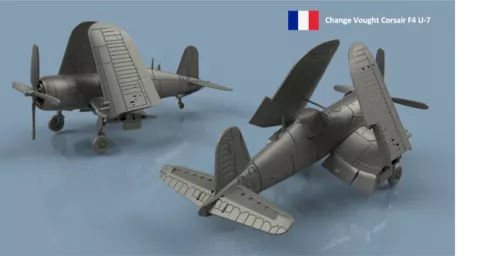 L'Arsenal 2.0 3D200300 Vought Corsair F4 U-7 folded wings - 3D printing (1 plane)