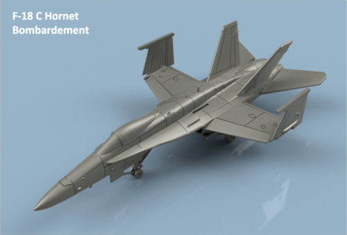 L'Arsenal 2.0 3D200106 McDonnell Douglas F-18 C Hornet ground attack configuration folded wings - 3D printing (1 plane)