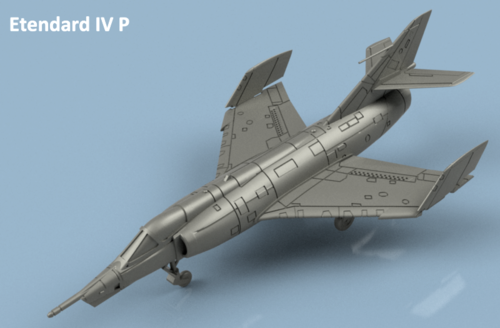 L'Arsenal 2.0 3D200109 Dassault Etendard IV P folded wings - 3D printing (1 plane)