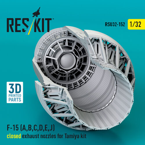 RES/KIT U32-0152 F-15 (A, B, C, D, E, J) Closed Exhaust Nozzles For Tamiya Kit (3D Printed)