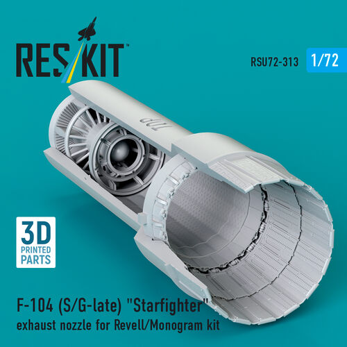 RES/KIT U72-0313 F-104 (S/G-Late) 'Starfighter' Exhaust Nozzle For Revell/Monogram Kit (3D Printed)