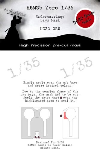 DEAD Design Models UC32029 A6M2b Reisen Control Surfaces