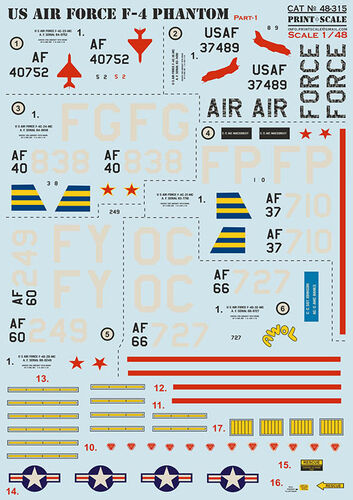 Print Scale 48-315 US Air Forces F-4 Phantom Part 1