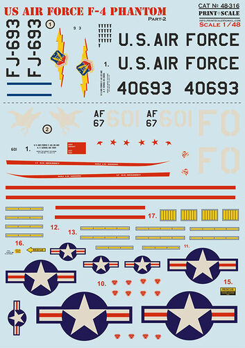 Print Scale 48-316 US Air Forces F-4 Phantom Part 2