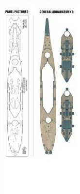 Flyhawk W70175 USS Missouri (BB-63) - Wooden Deck (for Very Fire Kits)