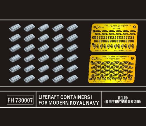 Flyhawk 730007 Liferaft Containers for modern Royal Navy Set I
