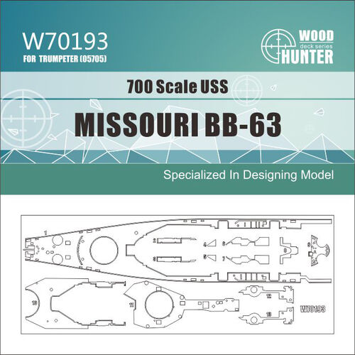 Flyhawk W70193 Battleship USS Missouri BB-63 (for Trumpeter 05705)