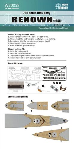 Flyhawk W70058 WWII Battlecruiser HMS Renown (for Trumpeter 05765）