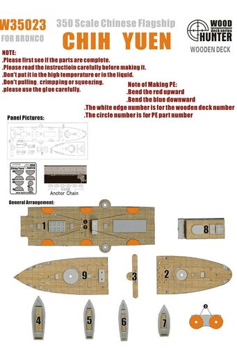 Flyhawk W35023 Imperial Chinese Beiyang Fleet Chih Yuen(for Bronco 5018)