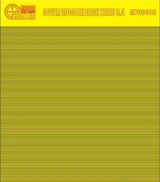 Flyhawk M700008 0.4mm wooden deck lines paint mask (95 mm x 120 mm)