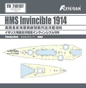 Flyhawk 710107 HMS Invincible 1914 Painting Mask (for Flyhawk FH1311)