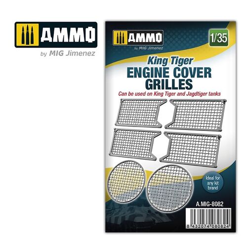 AMMO of Mig Jimenez 8082 King Tiger Engine Cover Grilles