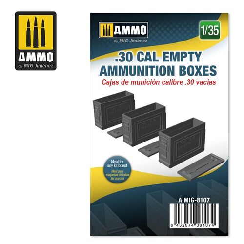 AMMO of Mig Jimenez 8107 .30 cal Empty Ammunition Boxes