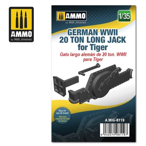 AMMO of Mig Jimenez 8119 German WWII 20 ton Long Jack for Tiger