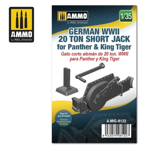 AMMO of Mig Jimenez 8122 German WWII 20 ton Short Jack for Panther & King Tiger