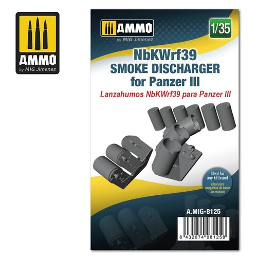 AMMO of Mig Jimenez 8125 NbKWrf39 Smoke Discharger for Panzer III