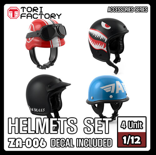 Tori Factory ZA-006 Helmet Set (4 Units / Decals included)
