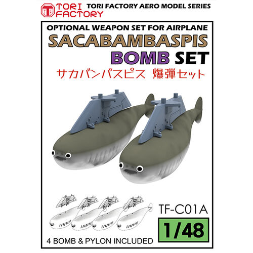 Tori Factory TF-C01A Sacabambaspis Bombs Set (4 boms & 4 pylons)