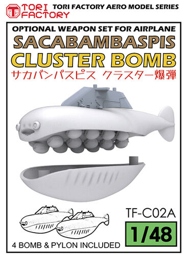 Tori Factory TF-C02A Sakabambaspis Cluster Bomb Set (4 boms & 4 pylons)
