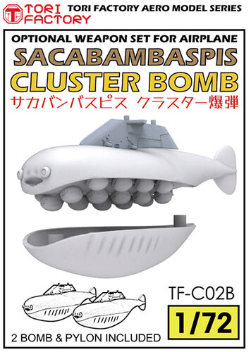 Tori Factory TF-C02B Sakabambaspis Cluster Bomb Set (2 boms & 2 pylons)