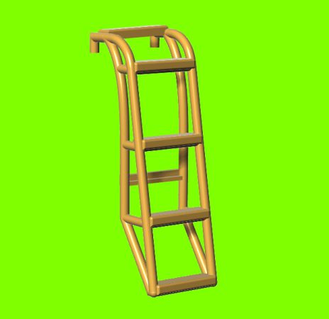 LF Models 3D7237 Aermacchi MB-326K Impala - Access Ladder 3D-Printed (for LF Models Kits)