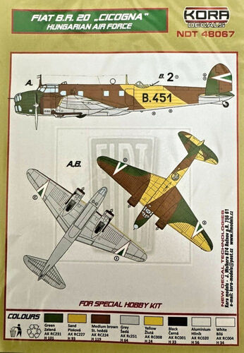 Kora Models NDT48067 Fiat BR.20 Cicogna in Hungarian Air Force Service