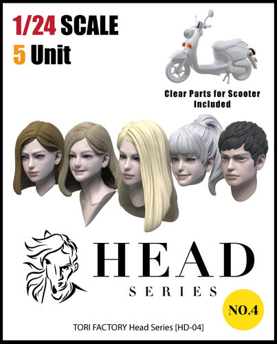 Tori Factory HD-04 Head Series 1 (5 Heads, Clear parts)