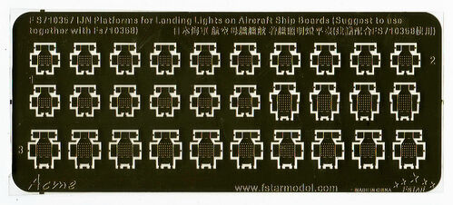 Five Star Model 710357 IJN WWII Platforms for Landing Lights on Aircraft Carrier Ship Boards