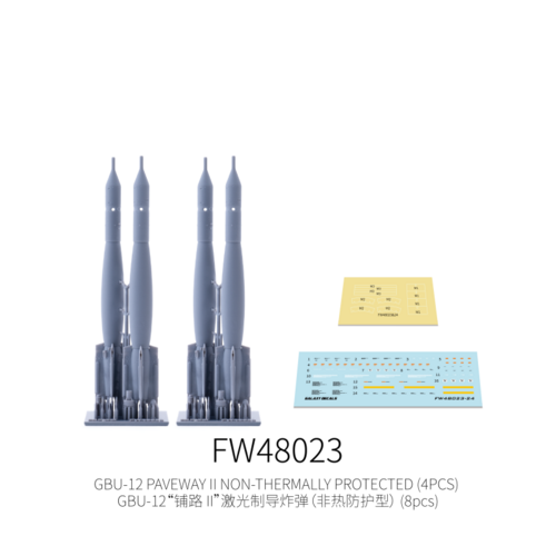 Galaxy-Model FW48023 GBU-12 Paveway II Non-Thermally Protected (4 pcs)