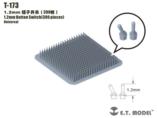 ET Model T-173 1.2 mm Button Switch Universal Set (390 pcs)