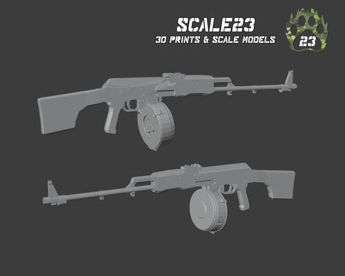 Scale23 48-U031 RPK With Drum Magazine - 2pcs
