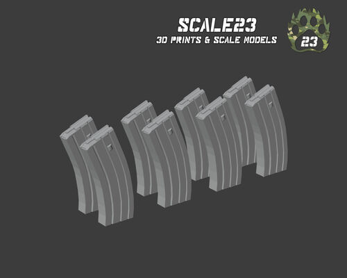 Scale23 48-U033 STANAG M4 Magazines - 8pcs