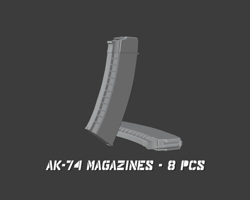Scale23 48-U055 AK-74 Magazines - 8pcs