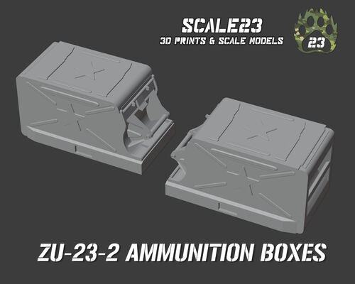 Scale23 48-U057 ZU-23-2 Ammunition Box - 2pcs