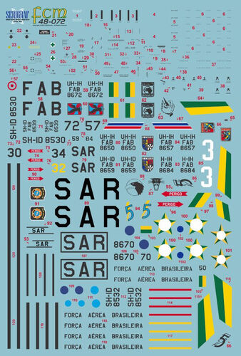 FCM 48072 Bell UH-1D/H (Brasil - nine versions)