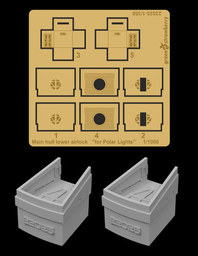 Green Strawberry 22025 Constitution Class Refit - Main Hull Lower Airlock