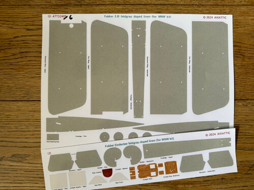 Aviattic ATT32406 Fokker E.III - Feldgrau Doped Linen (for Wingnut Wings Kits)