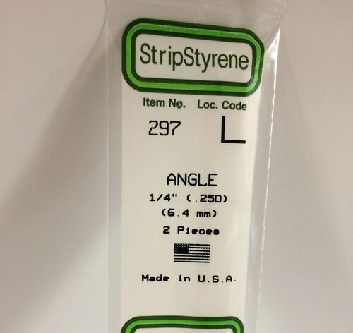 Evergreen 00297 Polystyrene Angles 6,30 mm (35 cm) (1 pc)